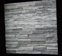 China G684 Black Basalt Waterfall Culture Stone 600x150mm Natural Split Stone Veneer for Outdoor Landscaping for sale