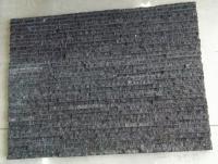 China G684 Black Basalt Waterfall Culture Stone 600x150mm Natural Split Stone Veneer for Outdoor Landscaping for sale