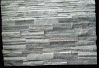 China Cloudy Grey Quartzite Culture Stone Rough Face Panel 600x150mm Outdoor Real Stone Cladding for sale