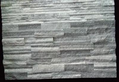 China Cloudy Grey Quartzite Culture Stone Rough Face Panel 600x150mm Outdoor Real Stone Cladding for sale