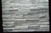 China Cloudy Grey Quartzite Waterfall Ledgestone 600x150mm Outdoor Wall Panel for sale