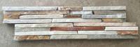 China Beige Quartzite Cemented Culture Stone Veneer 600x150mm Outdoor Wall Cladding for sale