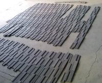 China Lilac Wenge Sandstone 3D Ledgestone 600x150mm Honed Sealed Stacked Stone Wall Cladding for sale