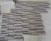 China Lilac Wenge Sandstone 3D Ledgestone 600x150mm Honed Sealed Stacked Stone Wall Cladding for sale