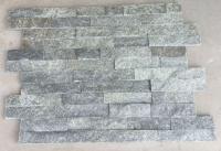 China Green Quartzite Culture Stone 600x150mm Natural Rough Ledge Stone Cladding Panel for sale