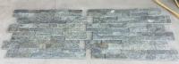 China Green Quartzite Culture Stone 600x150mm Natural Rough Ledge Stone Cladding Panel for sale