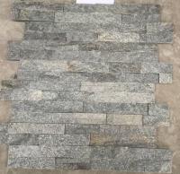 China Green Quartzite Thin Stone Veneer 600x150mm Natural Z Cladding for Wall Decor for sale