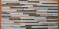 China Black Slate Purple Sandstone Oyster Slate Waterfall Shape Culture Stone Outdoor Thin Stone Veneer 600x150mm for sale