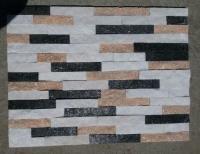China White Black Pink Jade Quartzite Culture Stone Veneer 600x150mm Natural Split Wall Cladding for sale