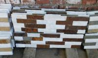 China White Pink Jade Quartzite Stacked Stone Cladding Panel 600x150mm Natural Split Wall Tile for sale