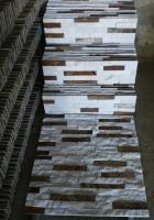 China White Rustic Quartzite Ledgestone Thin Stone Veneer 600x150mm Indoor Outdoor Culture Stone for sale