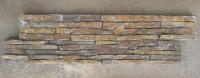 China Slim Strip Rusty Slate Ledgestone 30-50mm Cemented Culture Stone Real Stacked Stone for Wall for sale