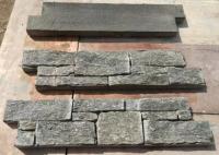 China Cemented Green Quartzite Stacked Stone 600x150mm Natural Wall Ledgestone for Outdoor Indoor for sale