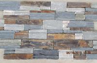 China Multicolor Z Stone Cladding Natural Stacked Stone Veneer 600x150mm Outdoor Indoor Wall Panel for sale