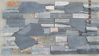 China Grey/black/rusty Slate Cemented Z Stone Cladding,Thick Natural Stacked Stone,Real Stone Panel for sale