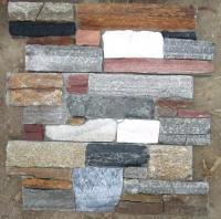 China Grey/black/rusty Slate Cemented Z Stone Cladding,Thick Natural Stacked Stone,Real Stone Panel for sale