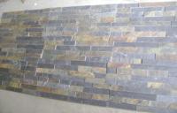 China Rusty Split Face Slate Stone Panel,Multicolor Slate Culture Stone,Real Thin Stone Veneer for Wall for sale