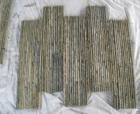 China Rusty Slate Waterfall Shape Culture Stone 600x150mm Multicolor Stacked Stone Veneer Wall Panel for sale