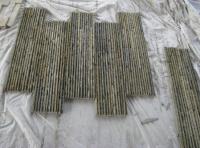 China Rusty Slate Waterfall Shape Culture Stone 600x150mm Multicolor Stacked Stone Veneer Wall Panel for sale