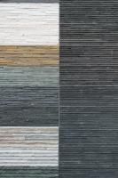China Rusty Slate Waterfall Shape Culture Stone 600x150mm Multicolor Stacked Stone Veneer Wall Panel for sale