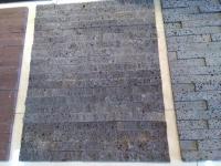 China Golden Yellow Slate Culture Stone Veneer 600x150mm Natural Basalt Ledgestone for Wall Cladding for sale