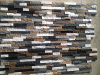 China Multicolor Natural Stone Wall Panel,Real Thin Stone Veneer,Indoor/Outdoor Stacked Stone Cladding for sale
