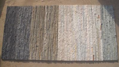 China Natural Stone Waterfall Shape Thin Stone Veneer,Green Slate Waterfall Pattern Culture Stone Cladding for sale