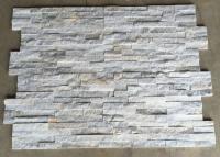 China Grey Quartzite Thin Stone Veneer 600x150mm Natural Split Wall Cladding for Fireplace for sale