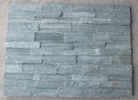 China Rough Green Slate Stone Panel 600x150mm Natural Z Stone Cladding Wall Veneer for sale