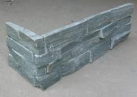 China Rough Green Slate Stone Panel 600x150mm Natural Z Stone Cladding Wall Veneer for sale