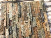 China Rustic Quartzite Stacked Stone Veneer 600x150mm Natural Wall Cladding for Outdoor Use for sale
