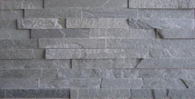 China Grey Slate Stone Wall Panel,Indoor Thin Stone Veneer,Outdoor Split Face Slate Stacked Stone for sale