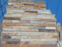 China Oyster Groove Slate Culture Stone Ledgestone 600x150mm Natural Split Wall Cladding for sale