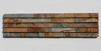 China Oyster Groove Slate Culture Stone Ledgestone 600x150mm Natural Split Wall Cladding for sale