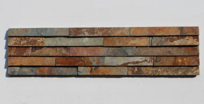 China Oyster Groove Slate Culture Stone Ledgestone 600x150mm Natural Split Wall Cladding for sale