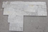 China Oyster Mushroom Face Slate Ledgestone 600x150mm Natural Stone Veneer for Indoor Outdoor Wall for sale
