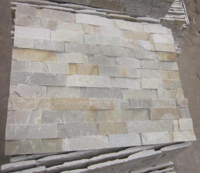 China Oyster Mushroom Face Slate Ledgestone 600x150mm Natural Stone Veneer for Indoor Outdoor Wall for sale