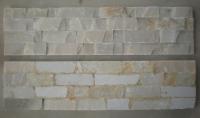China Oyster Mushroom Face Slate Ledgestone 600x150mm Natural Stone Veneer for Indoor Outdoor Wall for sale