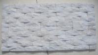 China Snow White Quartzite Mushroom Face Stone Cladding 600x150mm Natural Stone Veneer for sale
