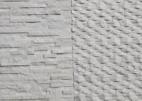 China Snow White Quartzite Mushroom Face Stone Cladding 600x150mm Natural Stone Veneer for sale