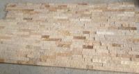 China Beige Sandstone Ledgestone 600x150mm Natural Split Stone Veneer for Indoor Outdoor Wall Cladding for sale