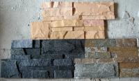 China Green Quartzite S Cut Stone Cladding Panel 180x350mm for Indoor Outdoor Wall for sale