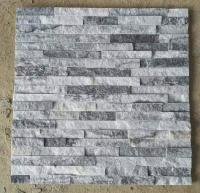 China Cloudy Grey Quartzite Z Clad Stone Cladding 600x150mm Natural Split Thin Stone Veneer for sale