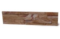 China Yellow Wooden Sawn-Cut Face Sandstone Stacked Stone 600x150mm Indoor Ledger Panels for sale