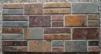 China Black Quartzite Stacked Stone Cladding 600x150mm Natural Split Ledger Panels for Indoor Outdoor Wall for sale
