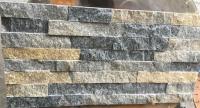 China Mixed Color Quartzite Stacked Stone Ledger Panels 600x150mm Natural Split Wall Cladding for sale