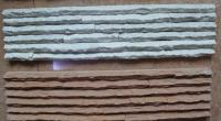 China Snow White Quartzite Mountain Face Stone Cladding 600x150mm Outdoor Stacked Stone Veneer for sale
