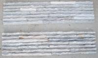 China Oyster Mountain Face Slate Stacked Stone Panel 600x150mm Outdoor Wall Cladding for sale