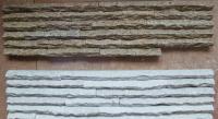 China Yellow Mountain Face Granite Culture Stone 600x150mm Outdoor Landscaping Veneer for sale