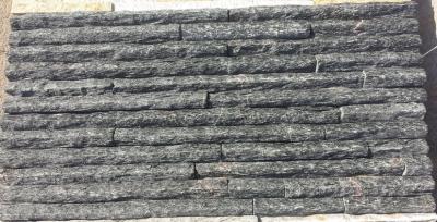 China Black Mountain Face Quartzite Culture Stone 600x150mm Outdoor Wall Cladding for sale
